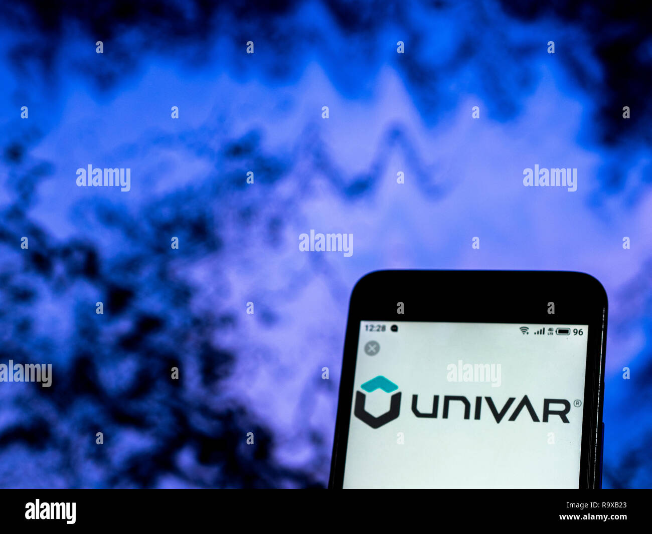 Univar Company logo seen displayed on smart phone Stock Photo - Alamy