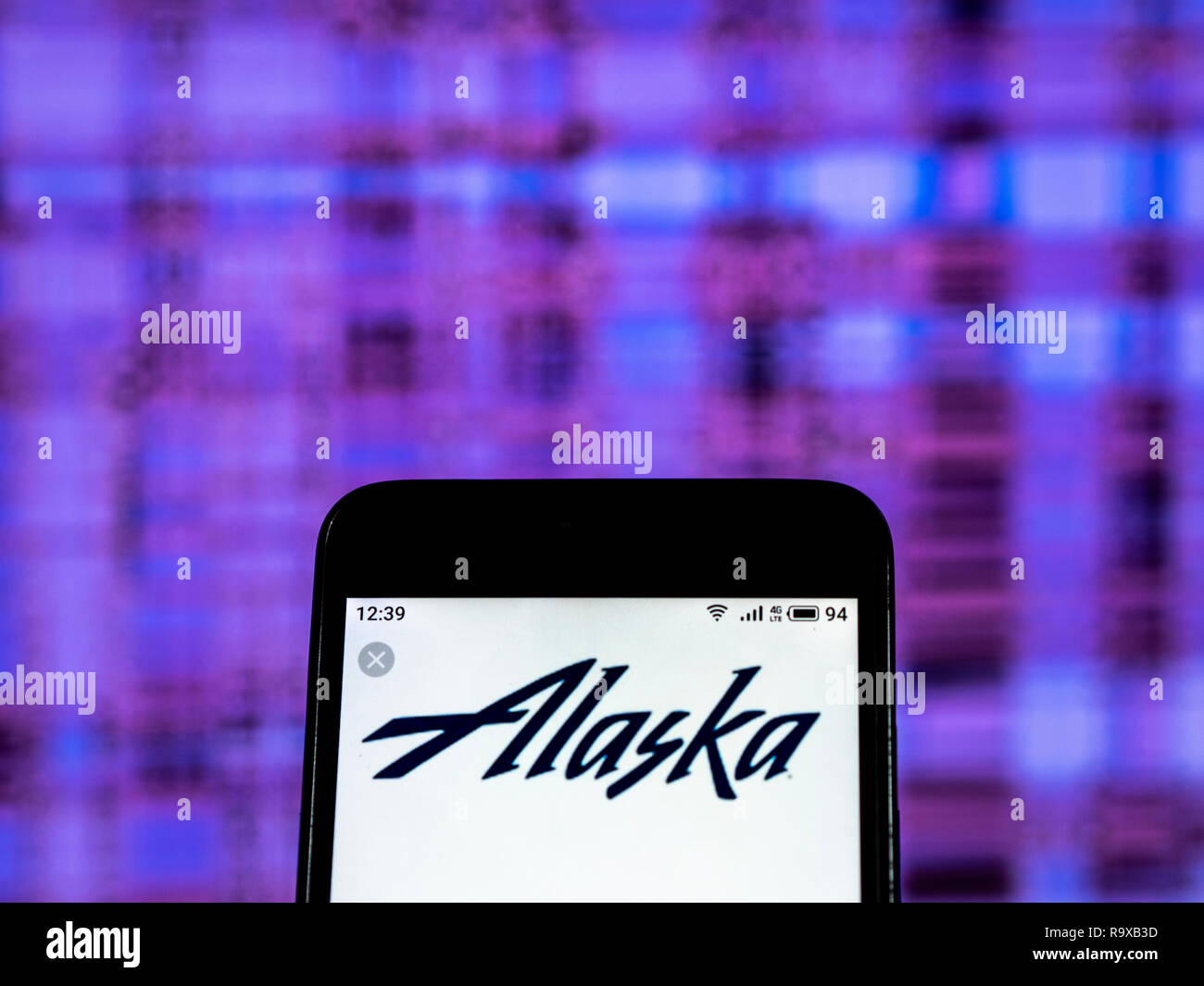 Alaska airlines logo hi-res stock photography and images - Alamy