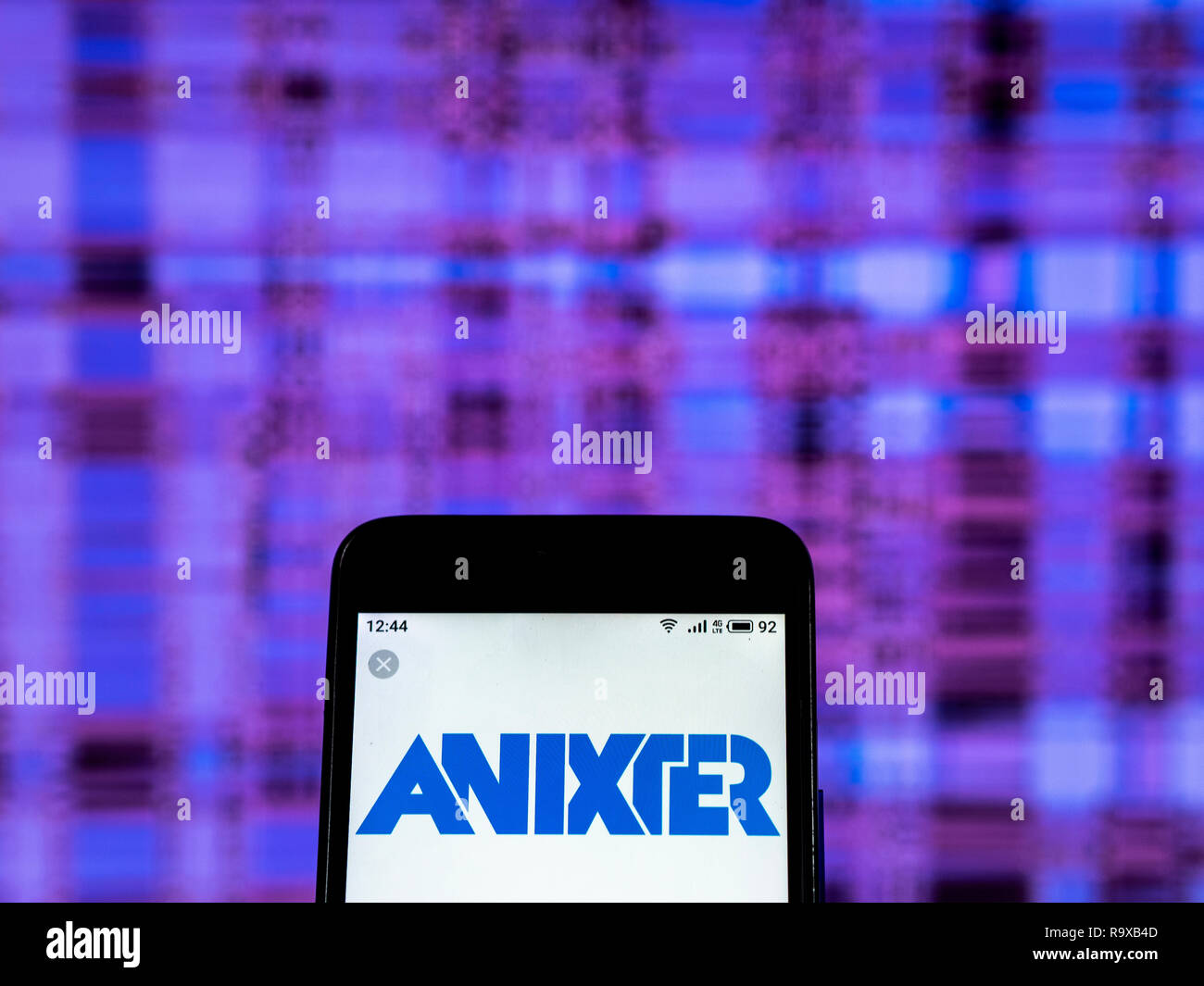 Anixter International company logo seen displayed on smart phone Stock Photo - Alamy