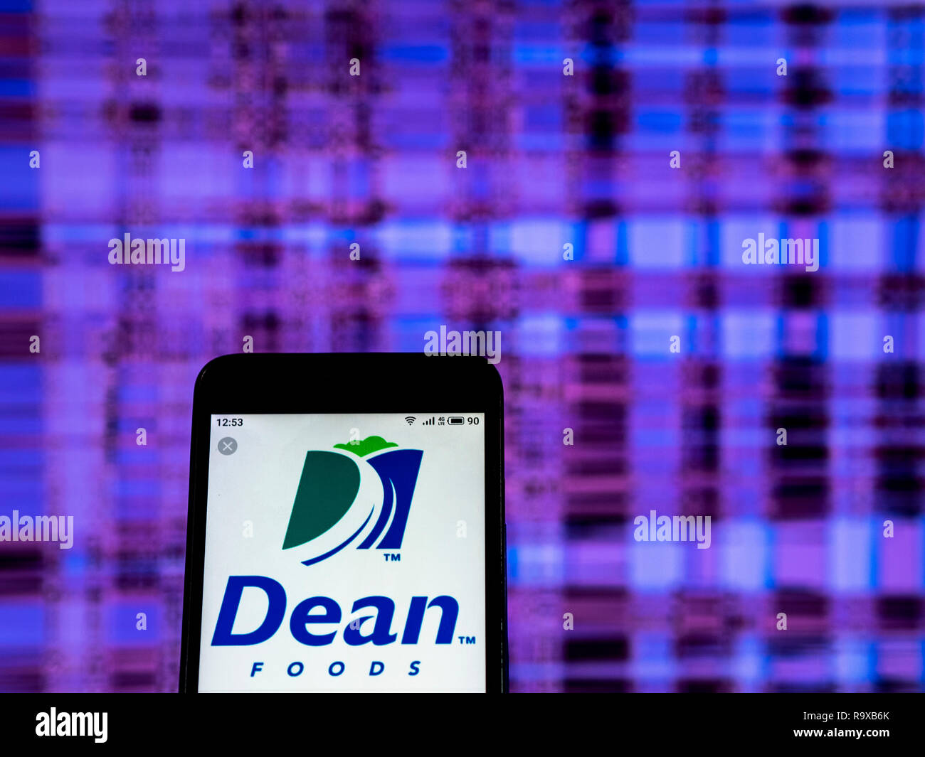 Dean Foods Dairy product manufacturing company logo seen displayed on ...