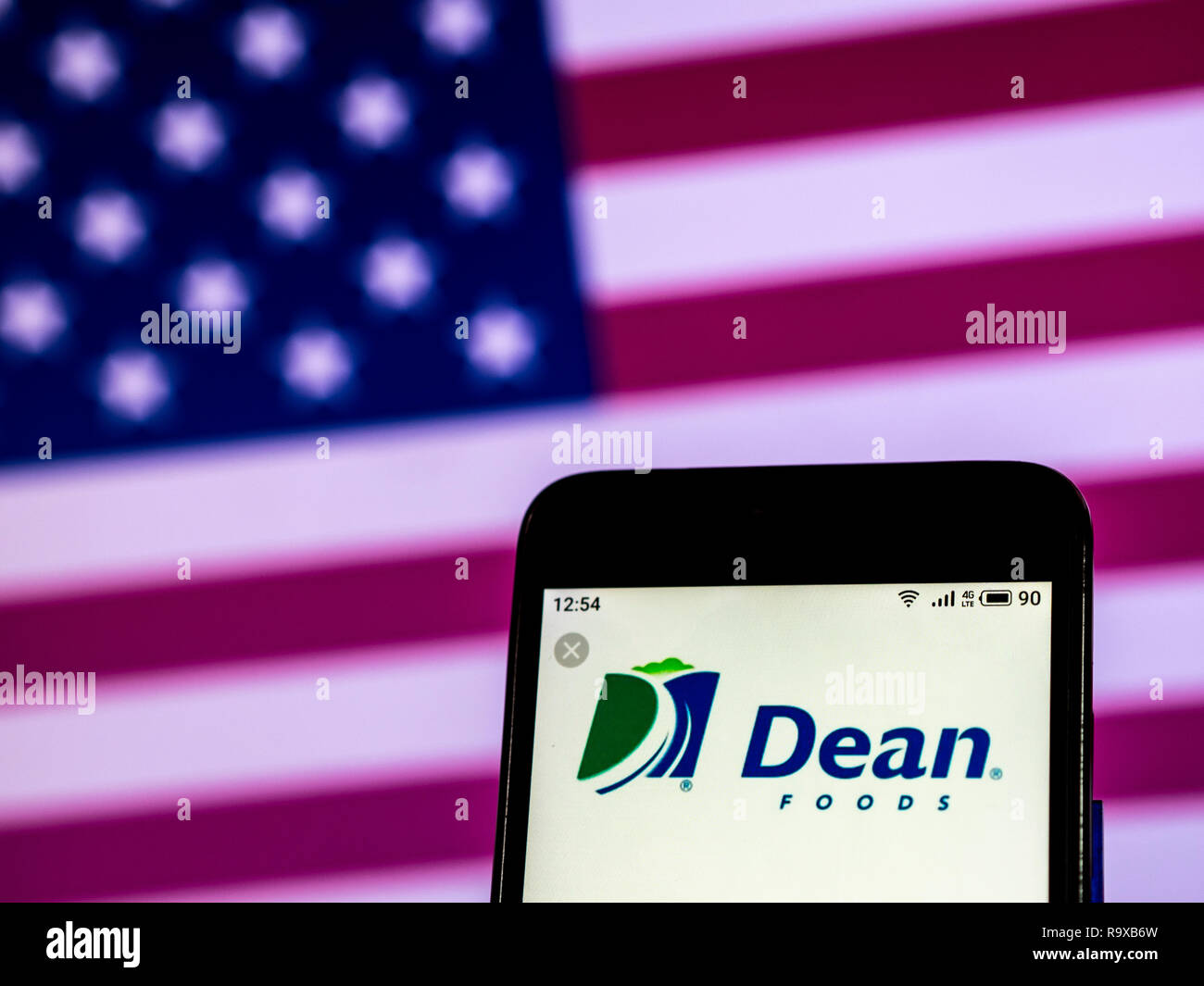 Dean Foods Dairy product manufacturing company logo seen displayed on ...