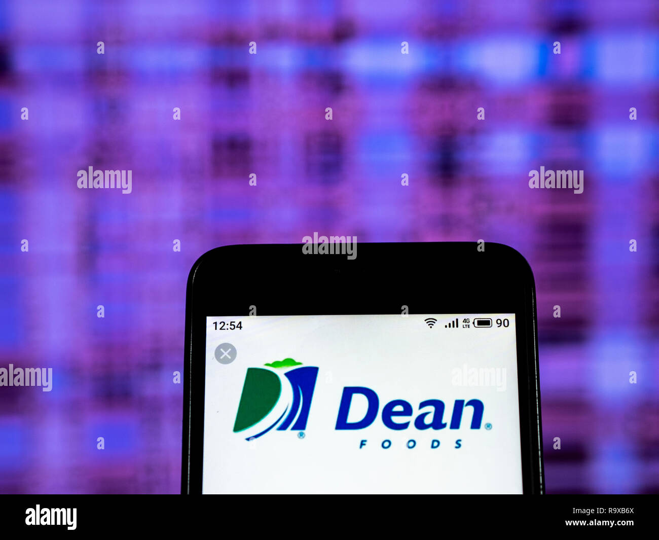 Dean Foods Dairy product manufacturing company logo seen displayed on ...
