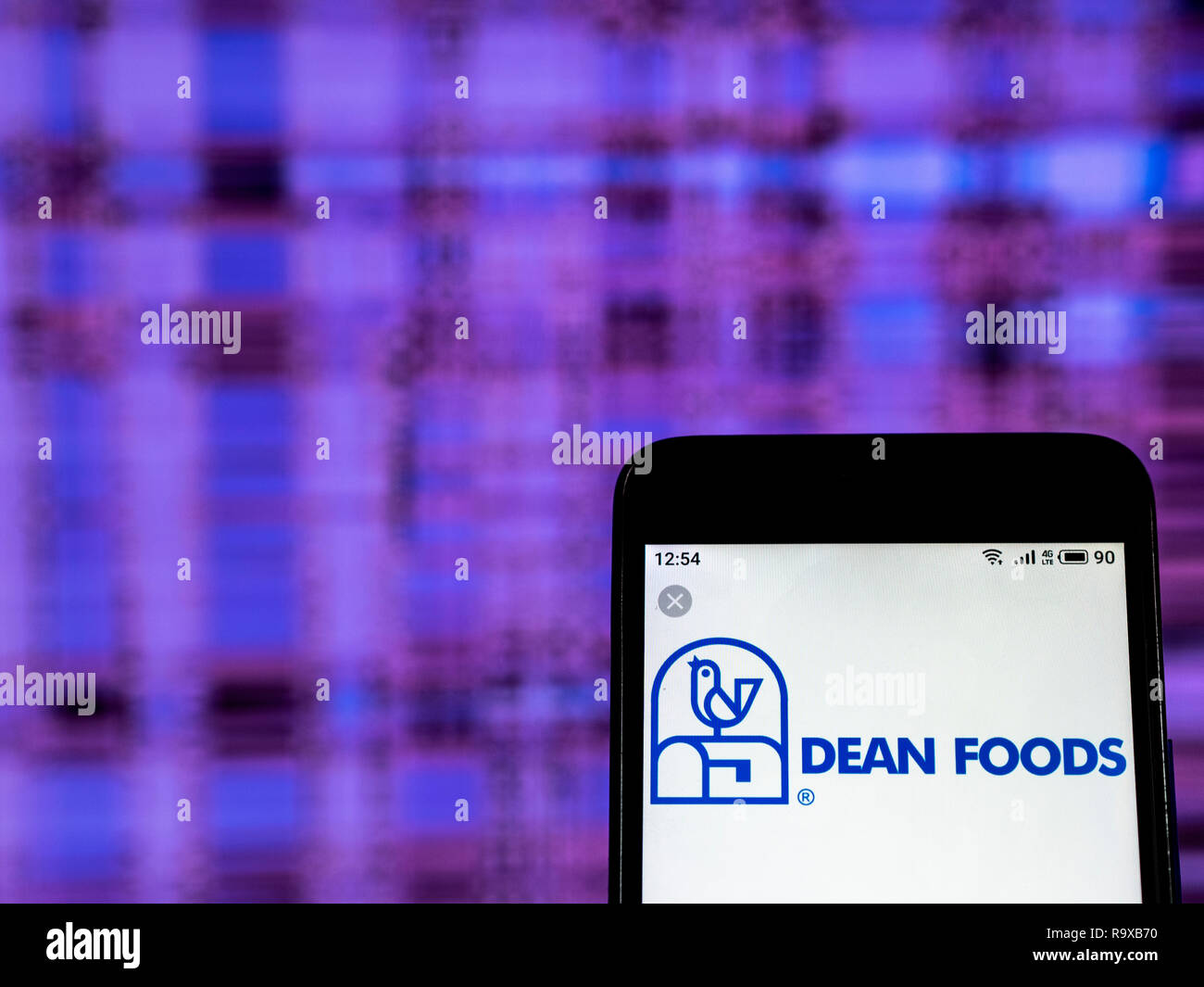 Dean Foods Dairy product manufacturing company logo seen displayed on ...