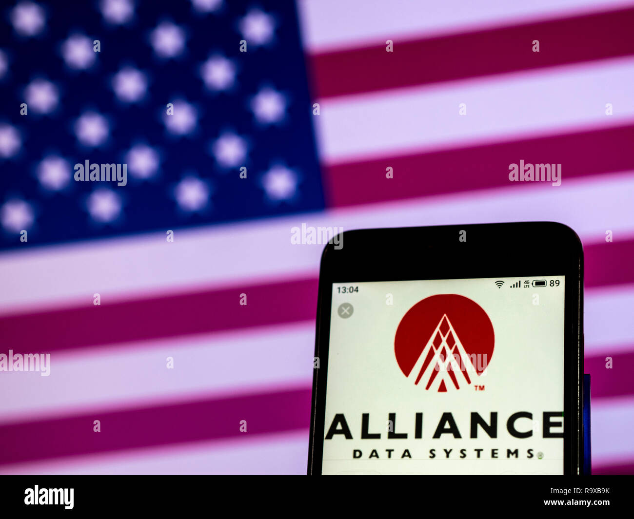 Alliance Data IT service management company logo seen displayed on ...