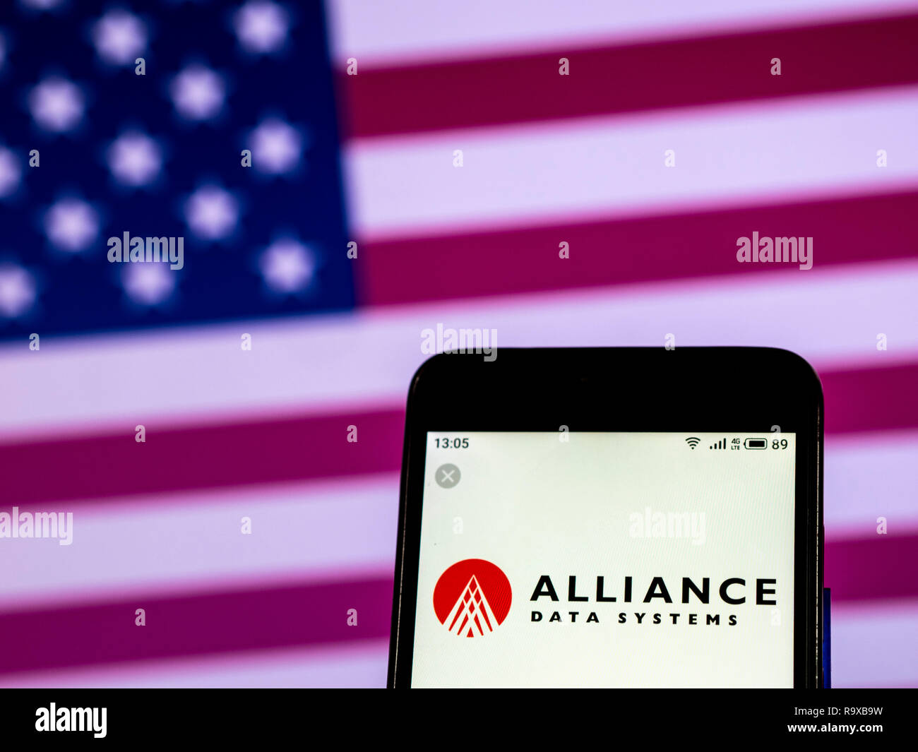 Alliance Data IT service management company logo seen displayed on ...