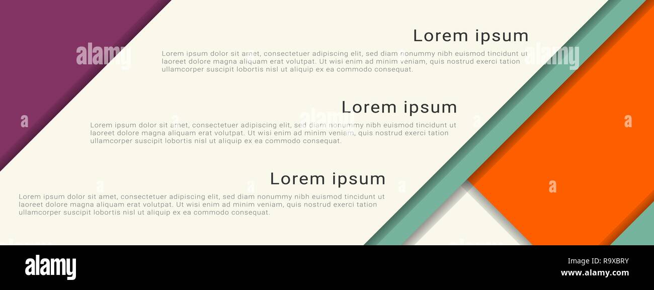 Material Design background with with sample text copy space. Vector ...