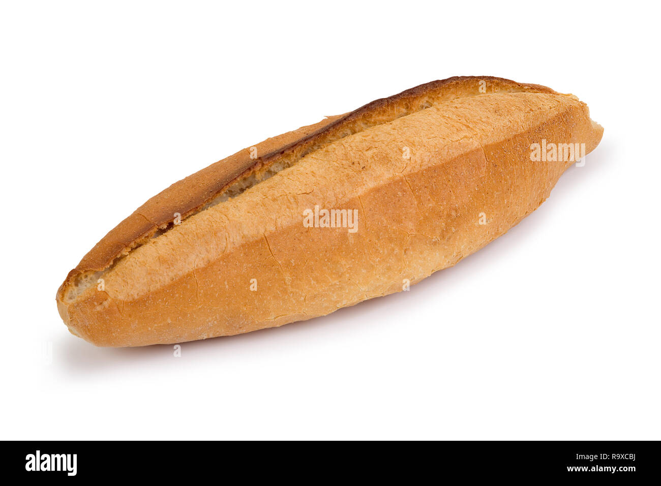 Whole wheat bread loaf, isolated on white background. Studio shot Stock ...