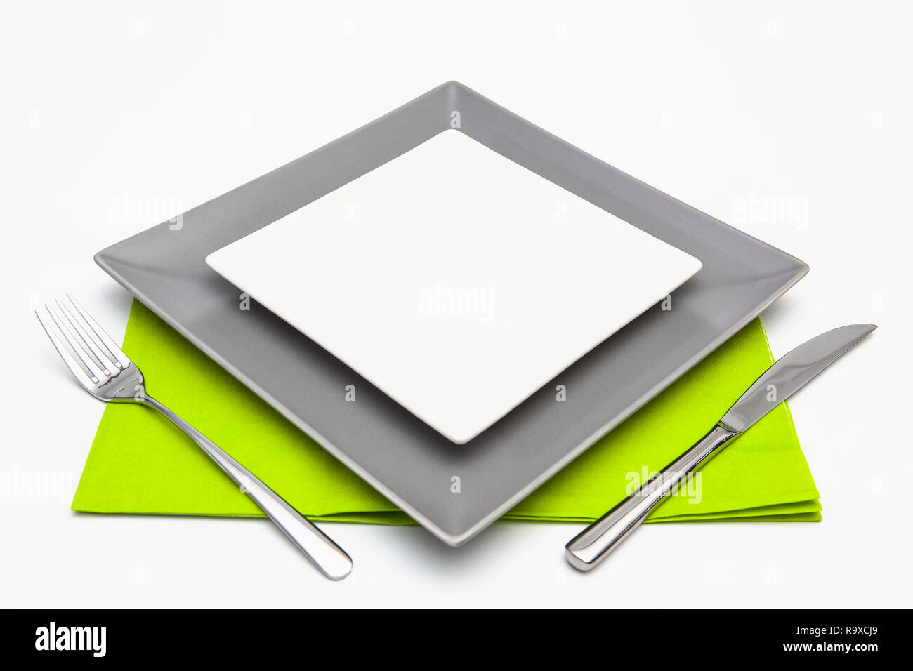 Square wedding plates hi-res stock photography and images - Alamy