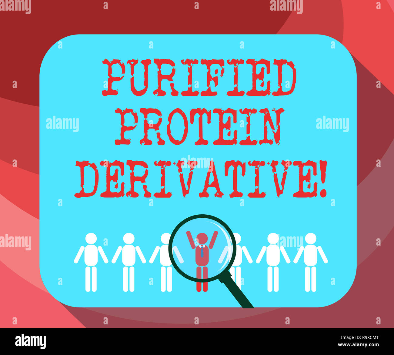 Text sign showing Purified Protein Derivative. Conceptual photo the ...