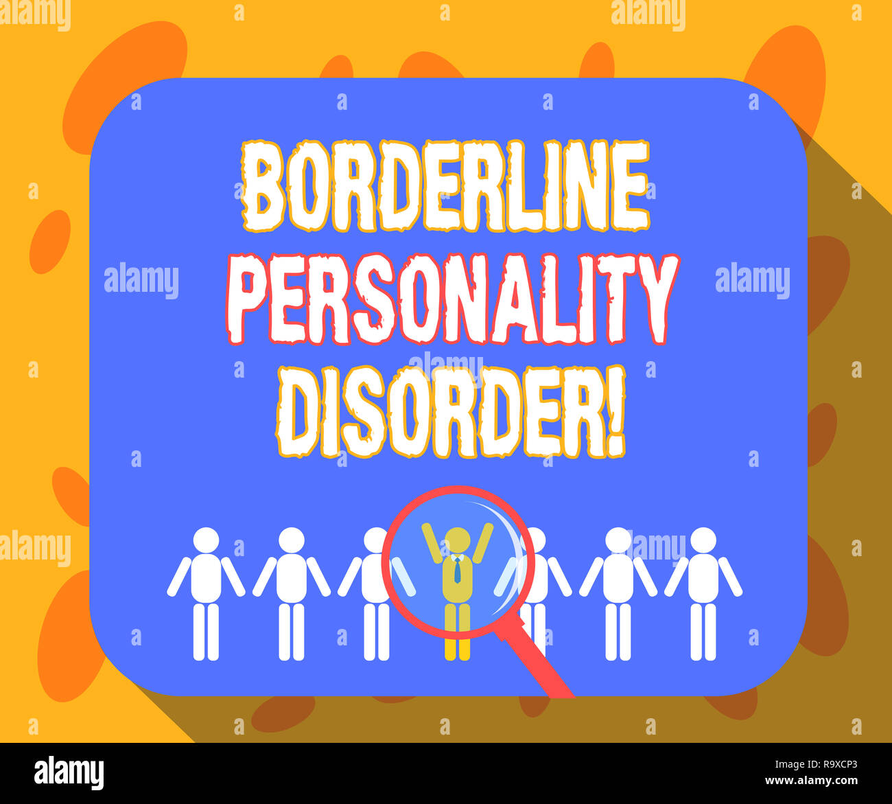 Writing note showing Borderline Personality Disorder. Business photo ...