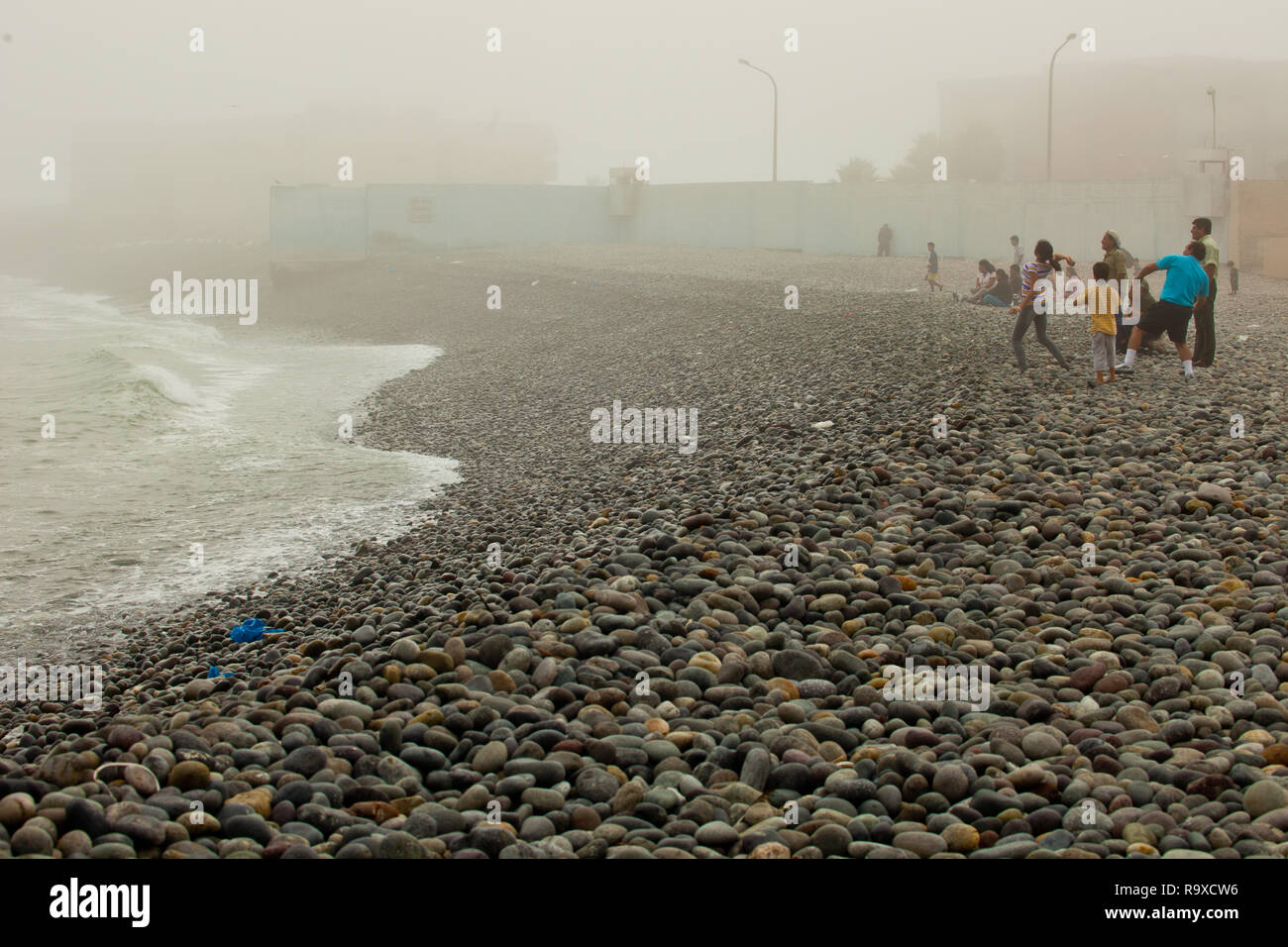 People throwing rocks to the sea of Lima,in Peru Stock Photo - Alamy