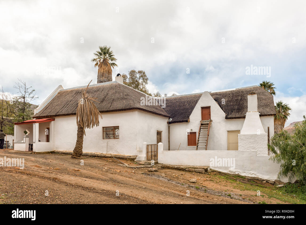 WUPPERTHAL, SOUTH AFRICA, AUGUST 27, 2018: An historic building with a ...
