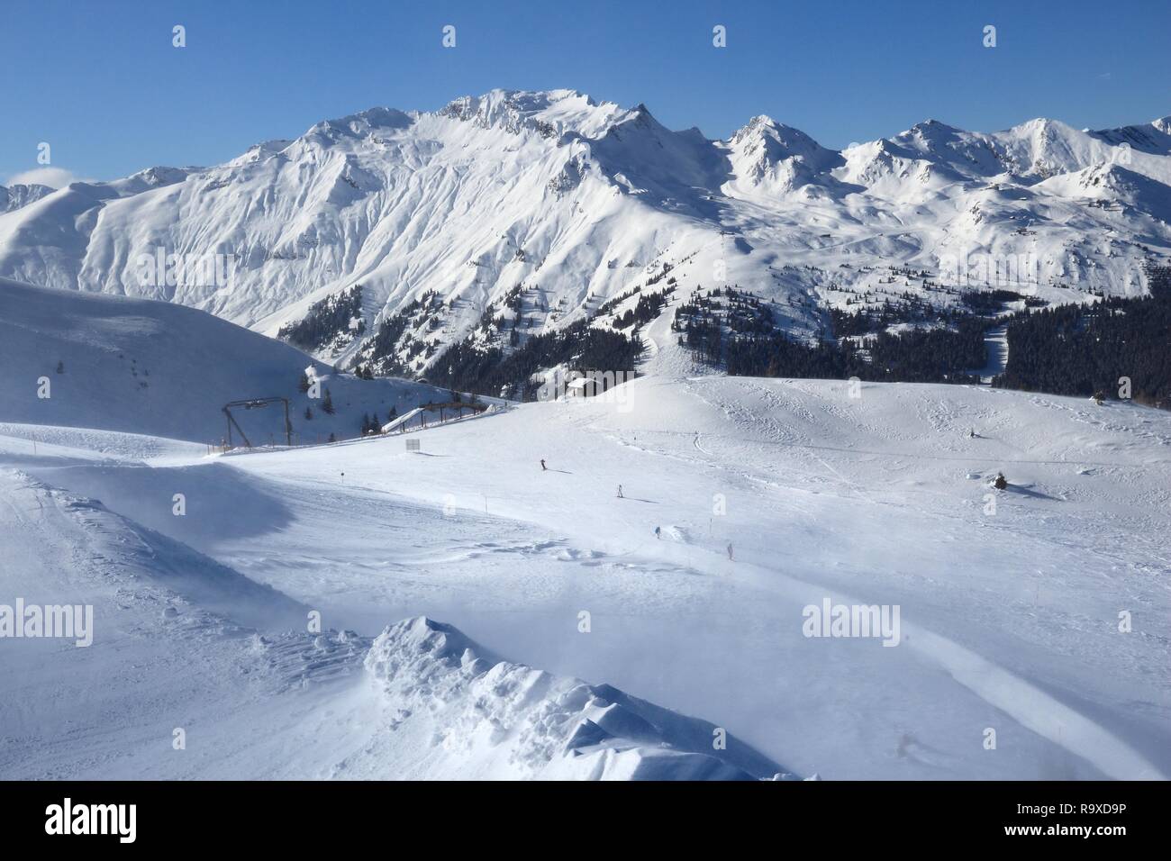 Austria ski. Bad Gastein ski resort. High Tauern (Hohe Tauern) mountain ...