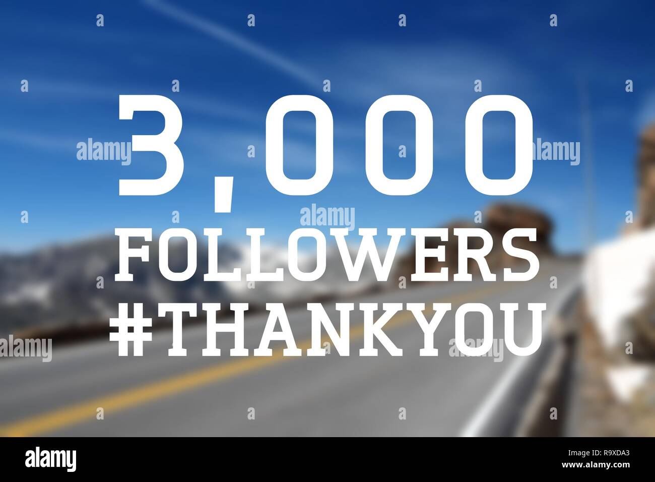 3000 followers sign - social media milestone thank you banner. Online ...