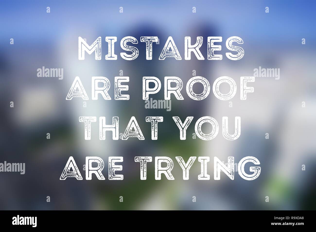 Business motivational poster - startup inspiration. Mistakes are proof ...