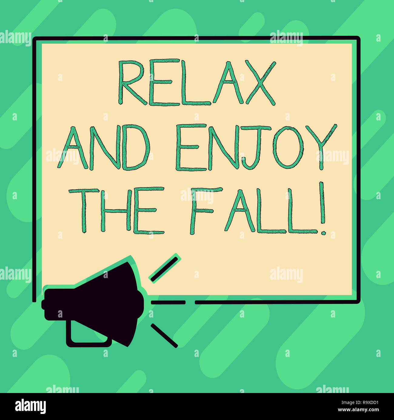 Conceptual hand writing showing Relax And Enjoy The Fall. Business ...