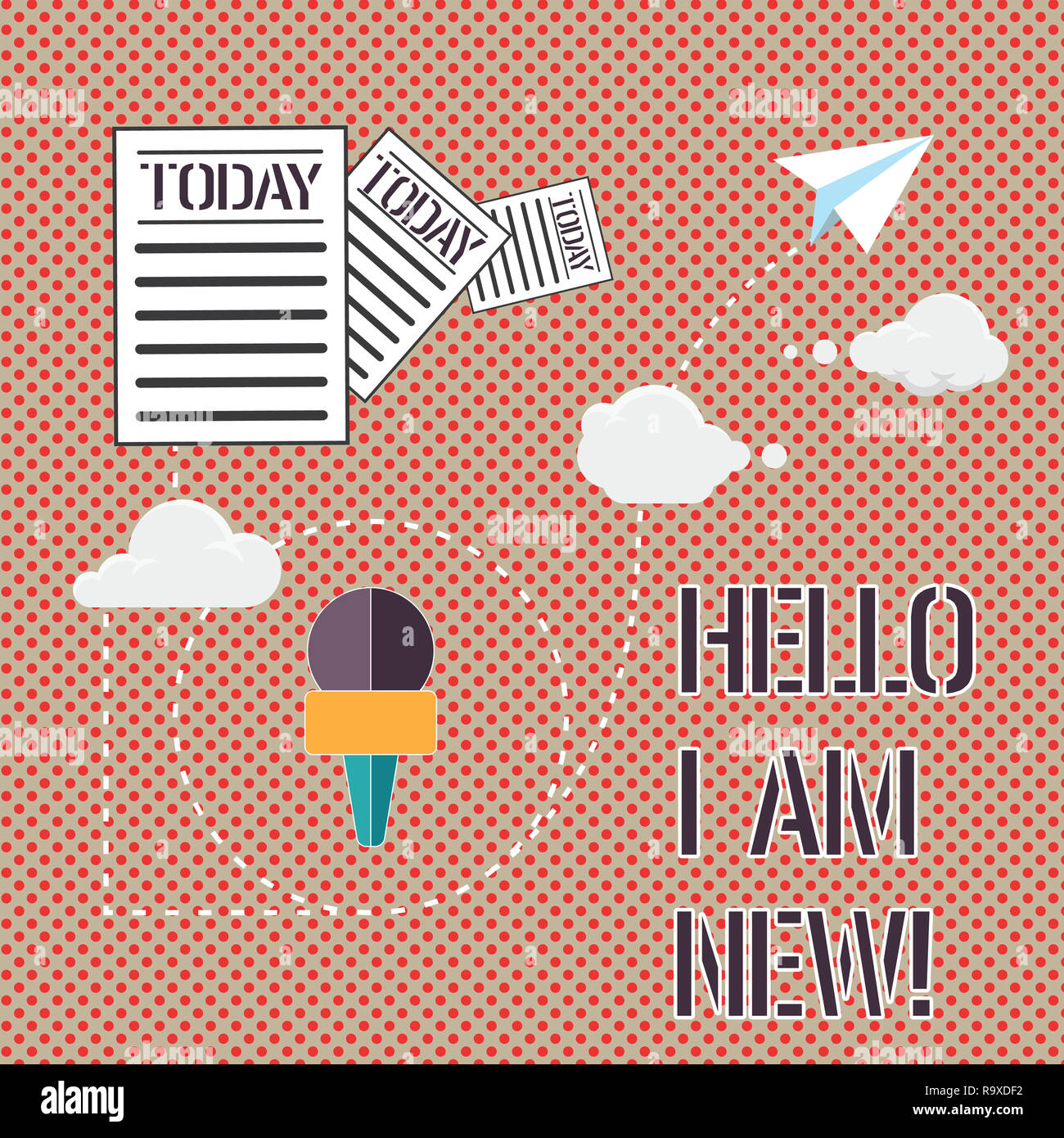 Word writing text Hello I Am New. Business concept for Introducing ...