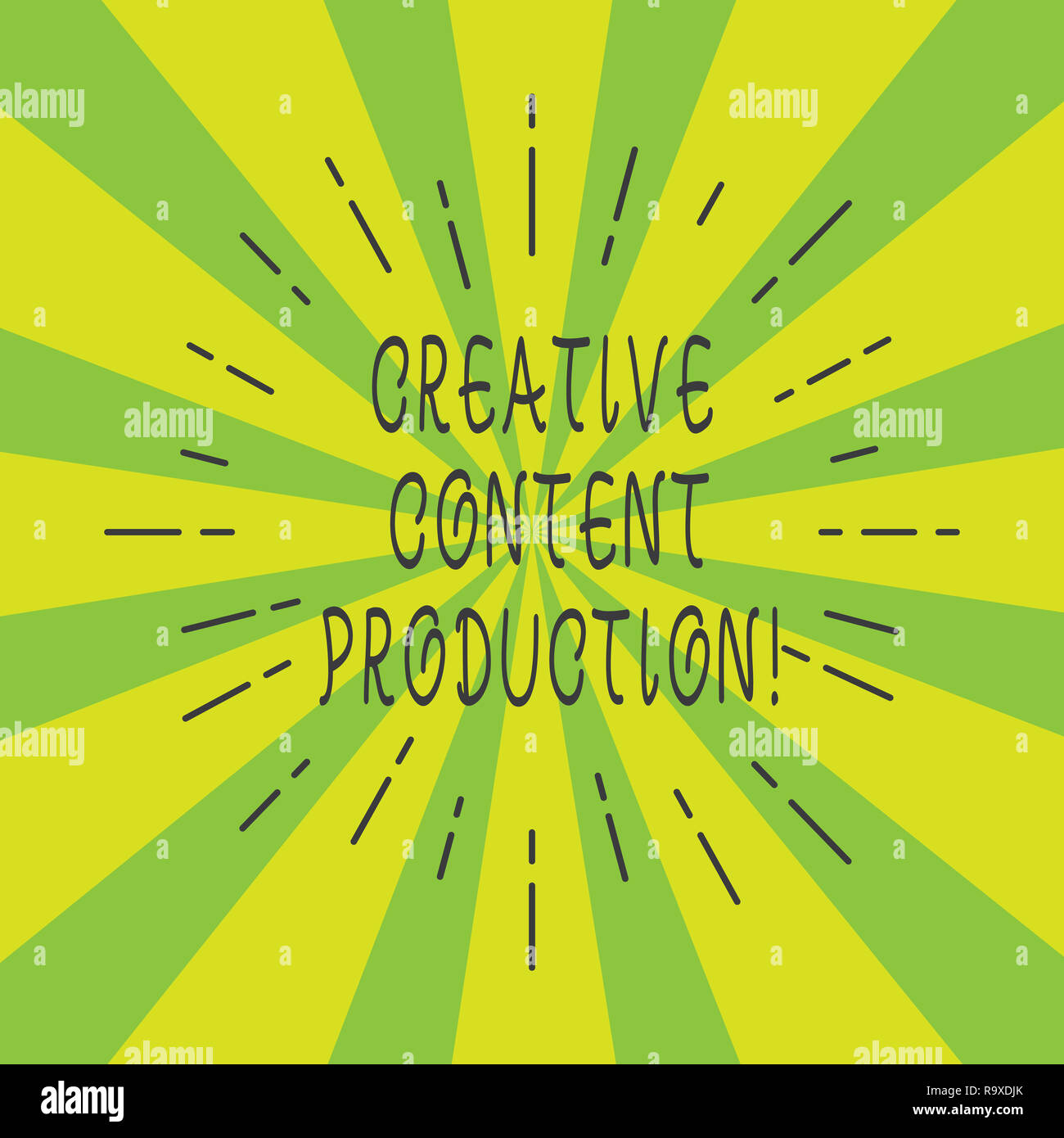 Handwriting text Creative Content Production. Concept meaning ...