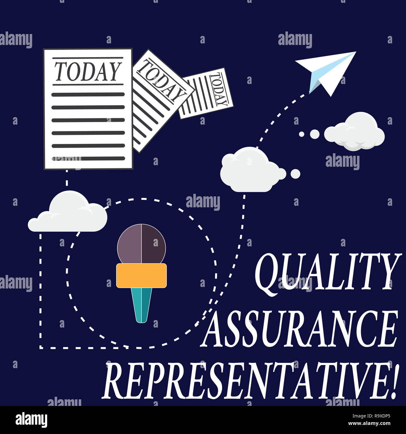 Text sign showing Quality Assurance Representative. Conceptual photo ...