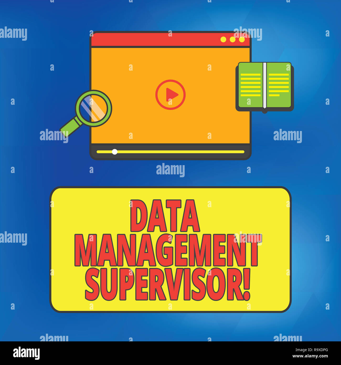 Writing note showing Data Management Supervisor. Business photo ...
