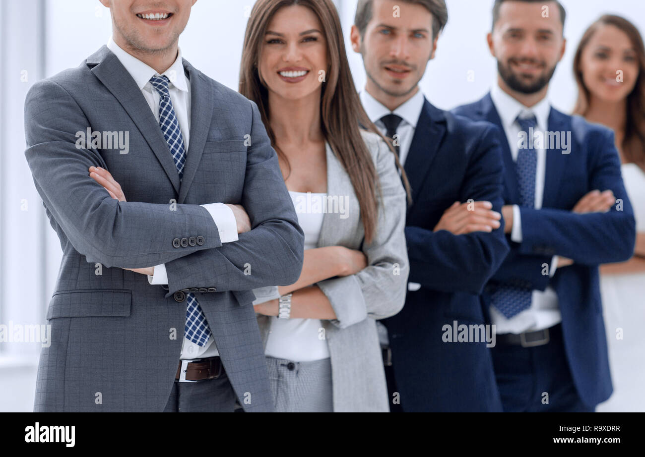 professional business team standing next to the office window Stock ...