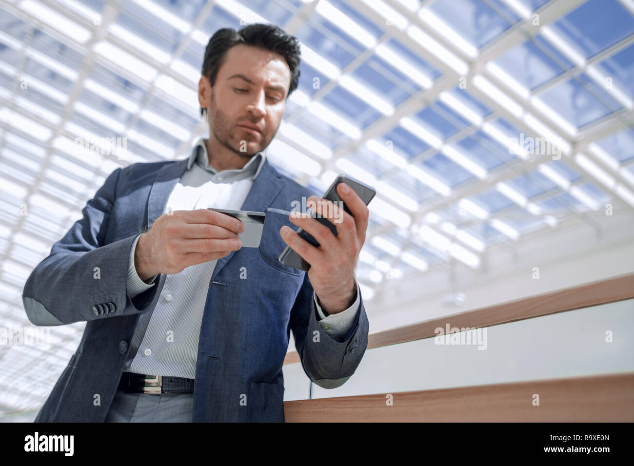 close up.businessman dialing the number on the smartphone Stock Photo ...