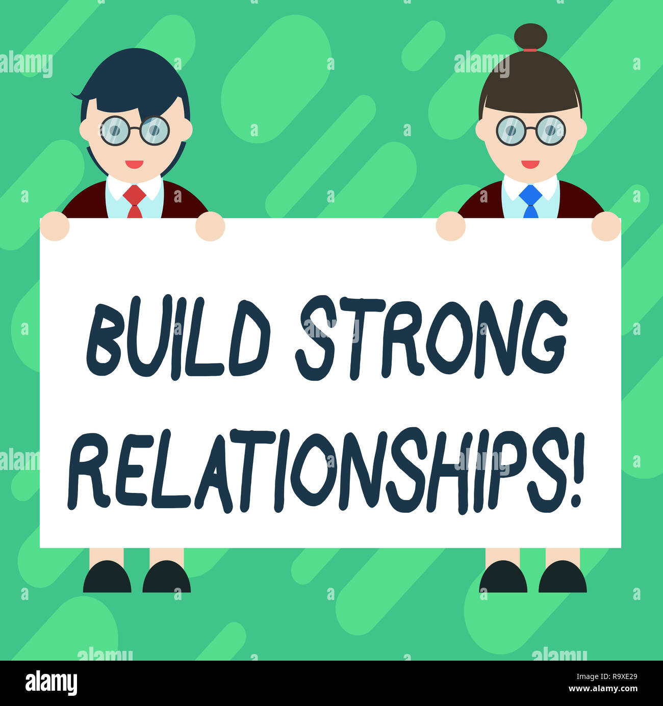 Conceptual hand writing showing Build Strong Relationships. Business ...