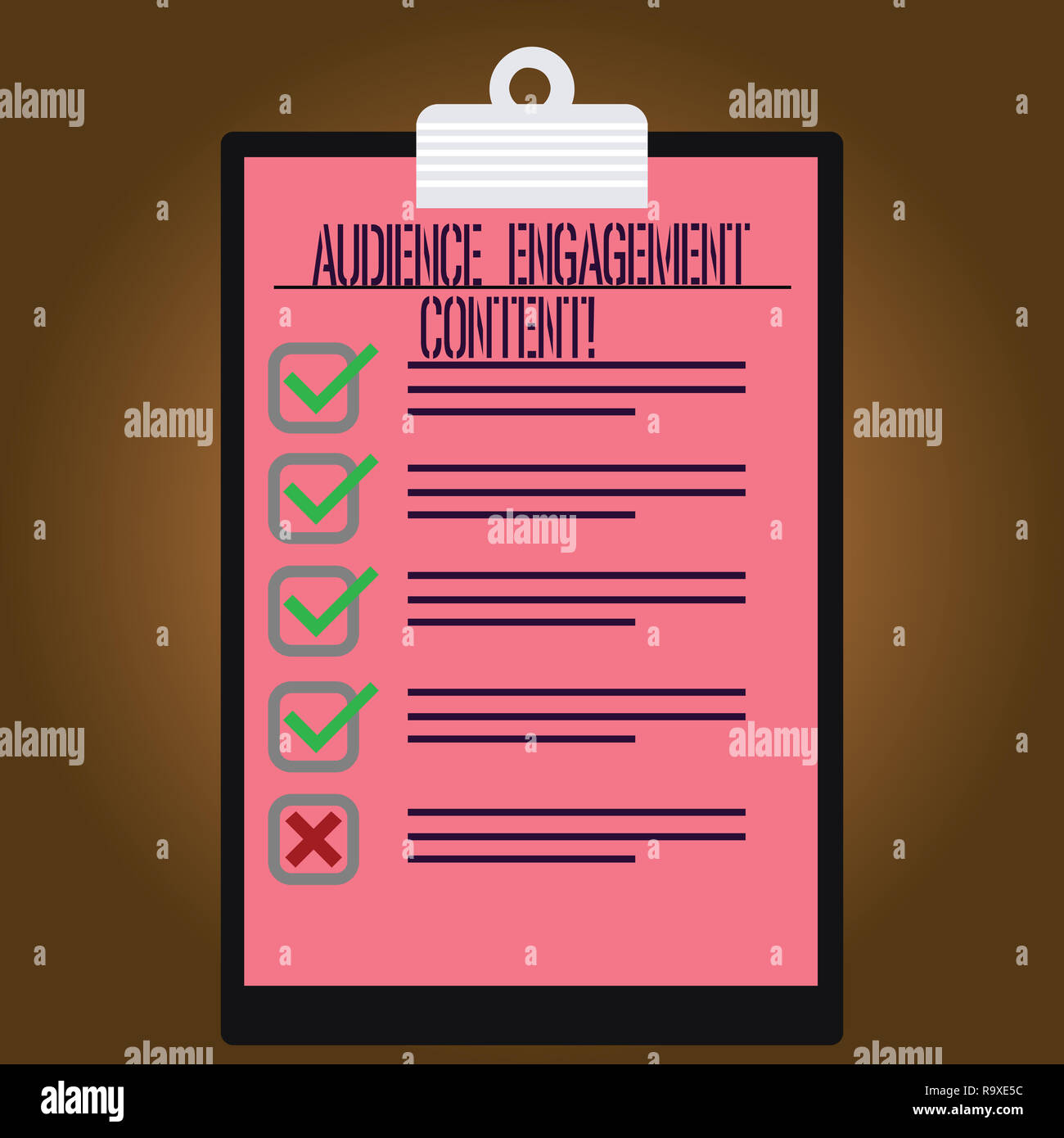 Writing note showing Audience Engagement Content. Business photo ...