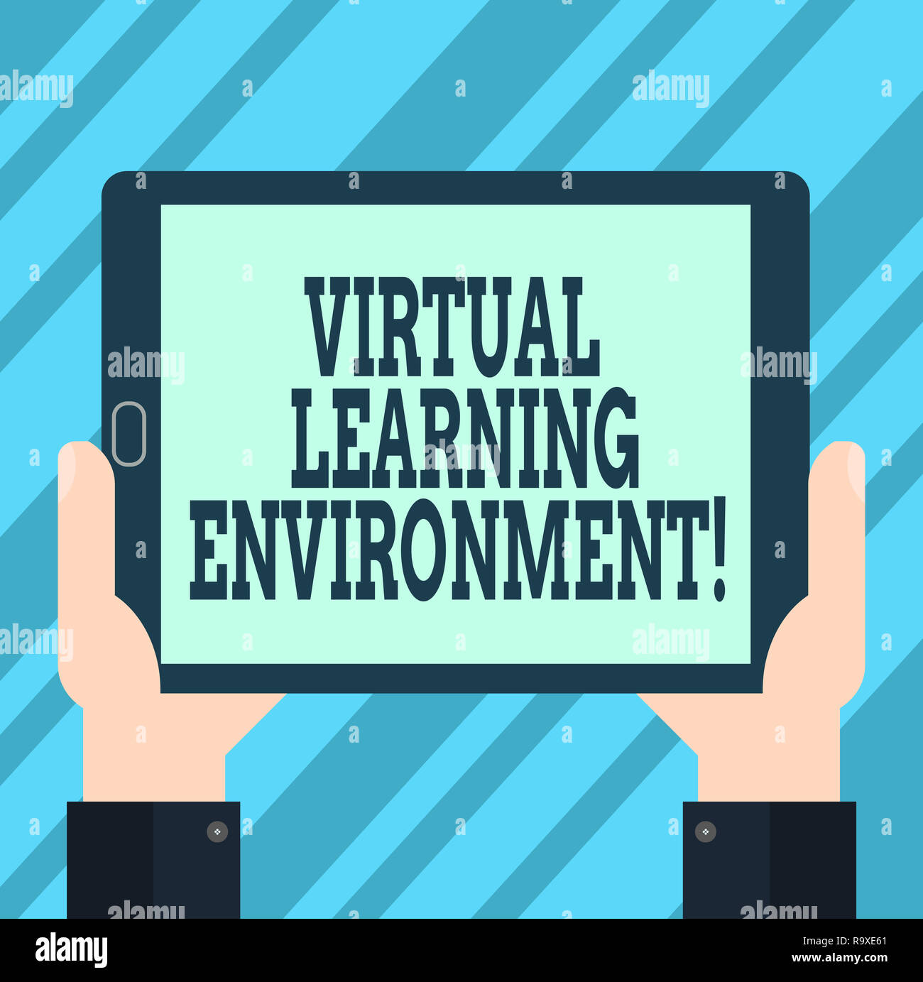 Text sign showing Virtual Learning Environment. Conceptual photo ...