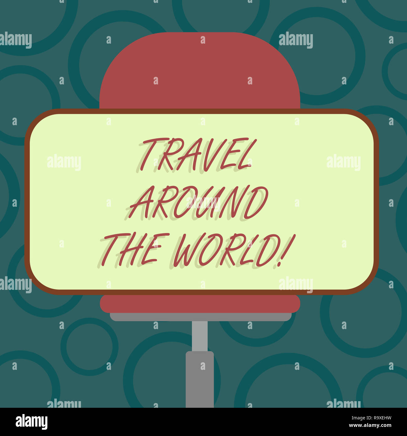 Writing note showing Travel Around The World. Business photo showcasing ...