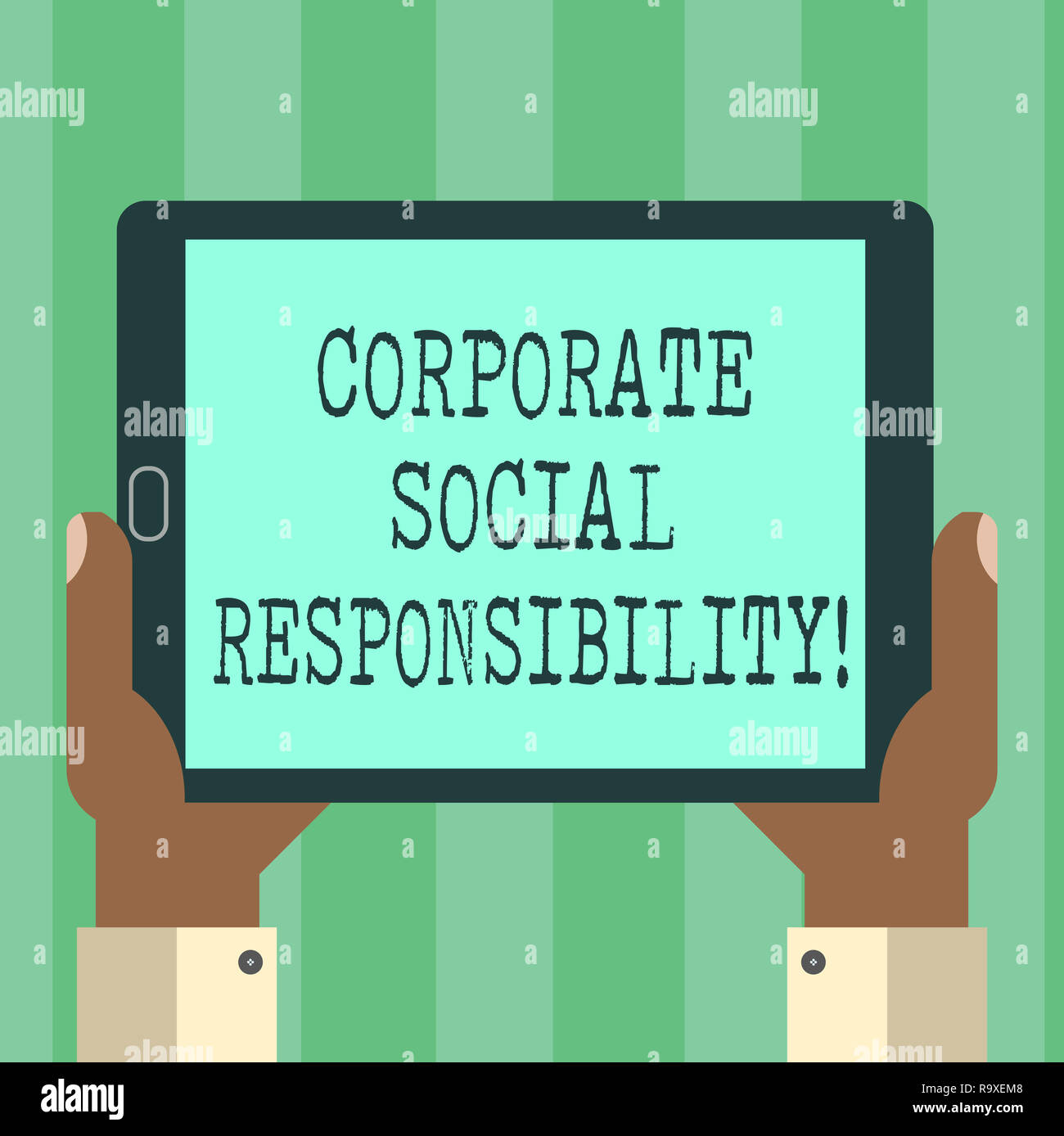 Handwriting text Corporate Social Responsibility. Concept meaning ...