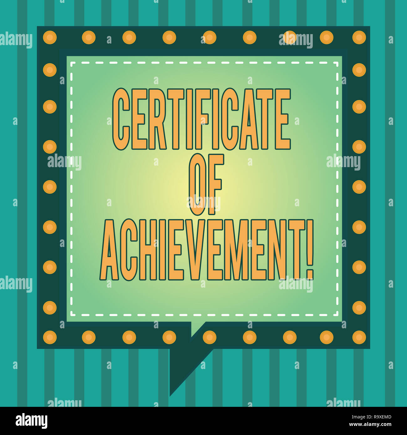 Word writing text Certificate Of Achievement. Business concept for ...