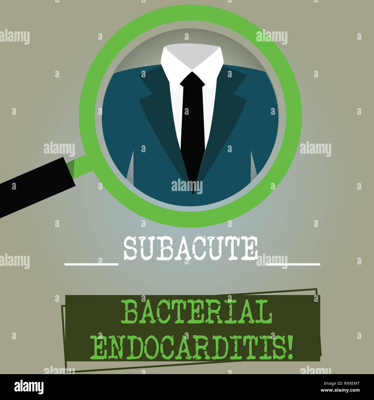 Conceptual hand writing showing Subacute Bacterial Endocarditis ...