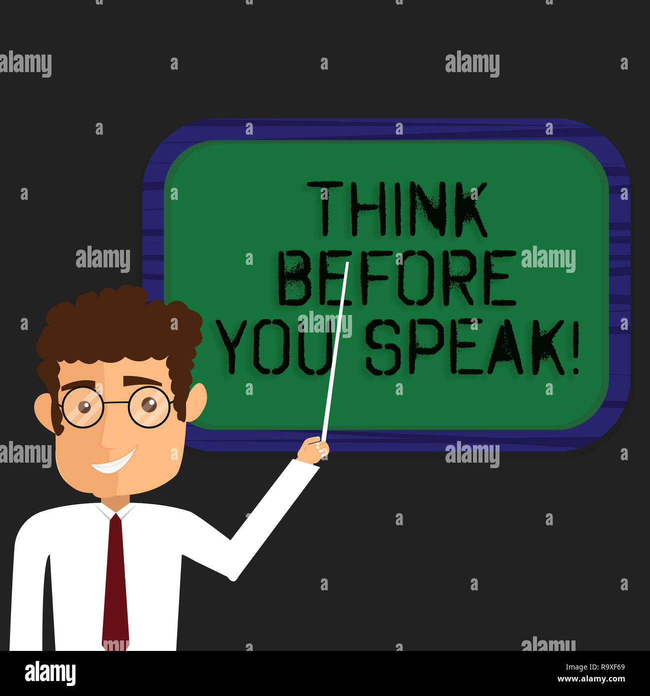 Writing note showing Think Before You Speak. Business photo showcasing ...