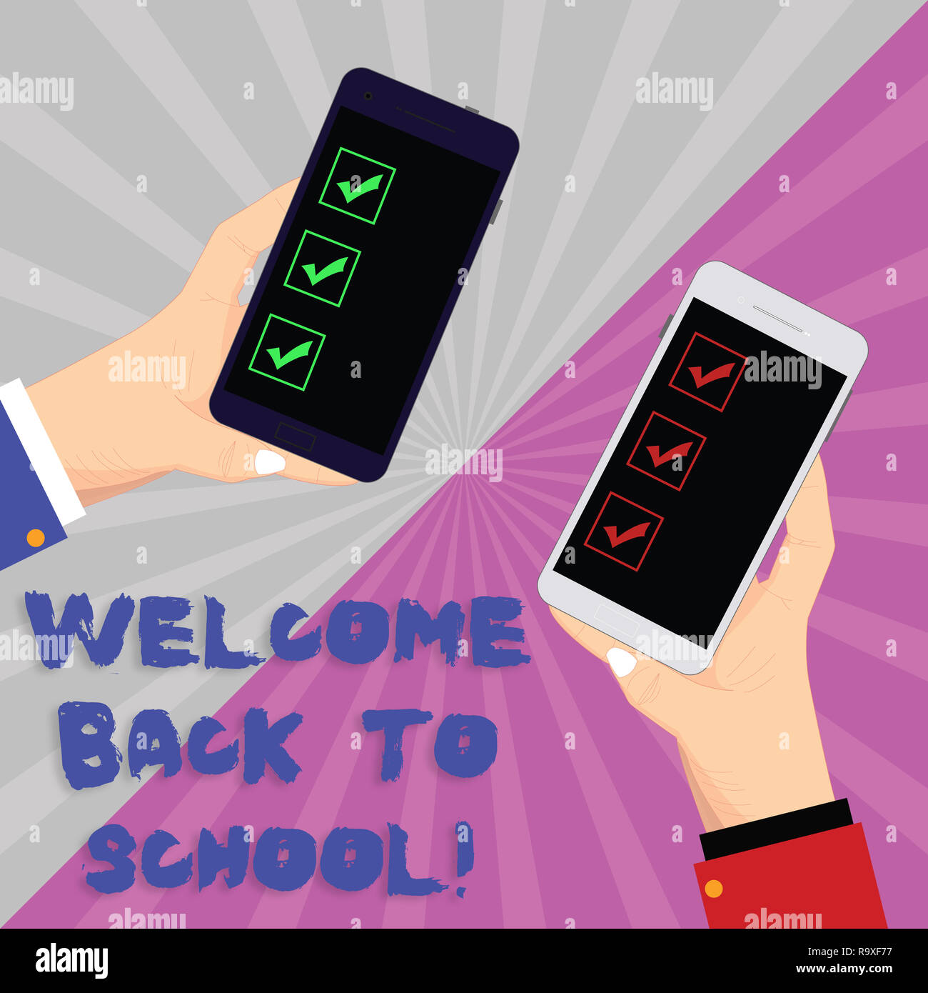 Text sign showing Welcome Back To School. Conceptual photo Return to ...