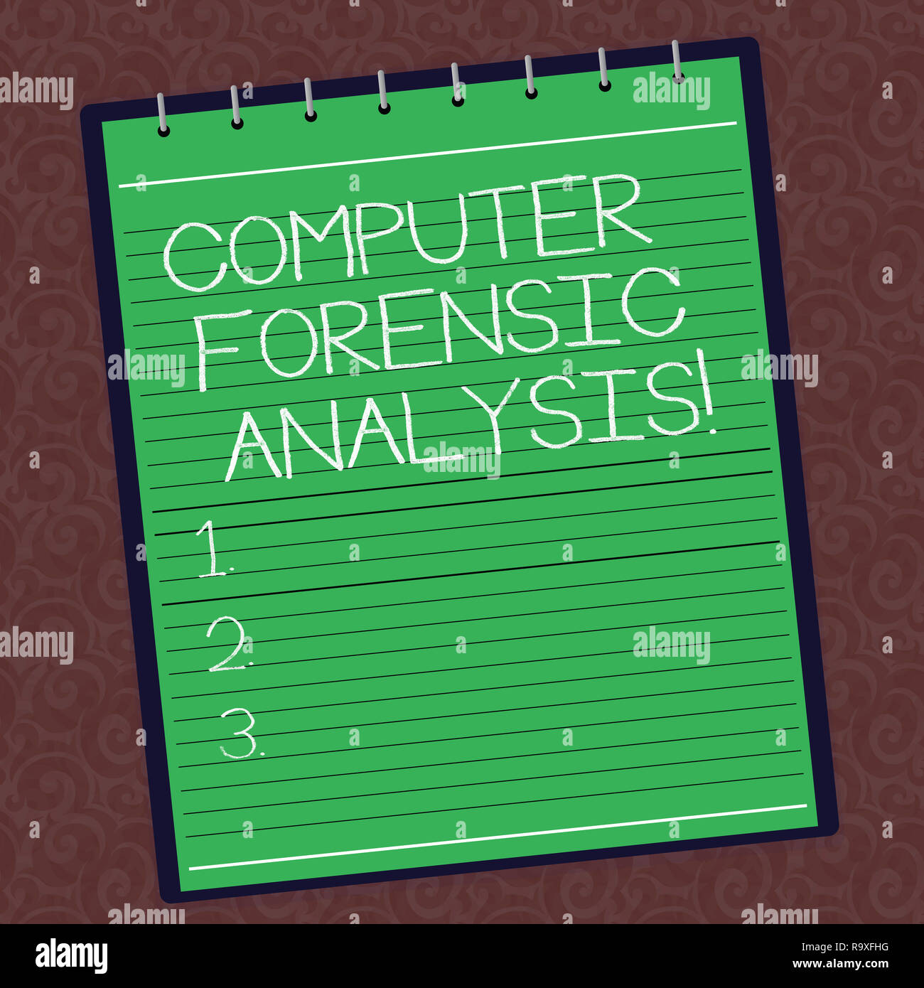 Text Sign Showing Computer Forensic Analysis Conceptual Photo Evidence Found In Computers And