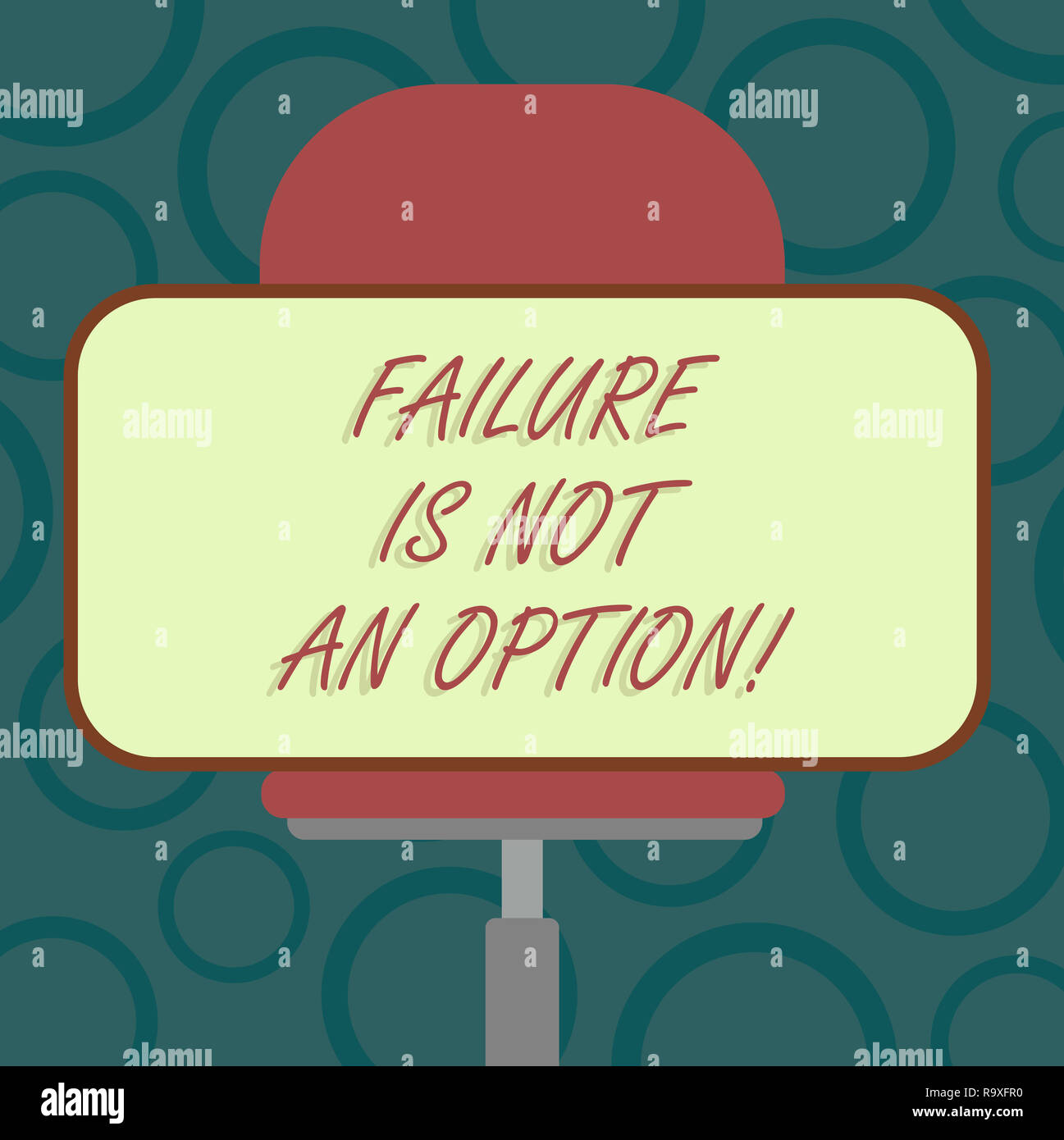 Writing note showing Failure Is Not An Option. Business photo ...