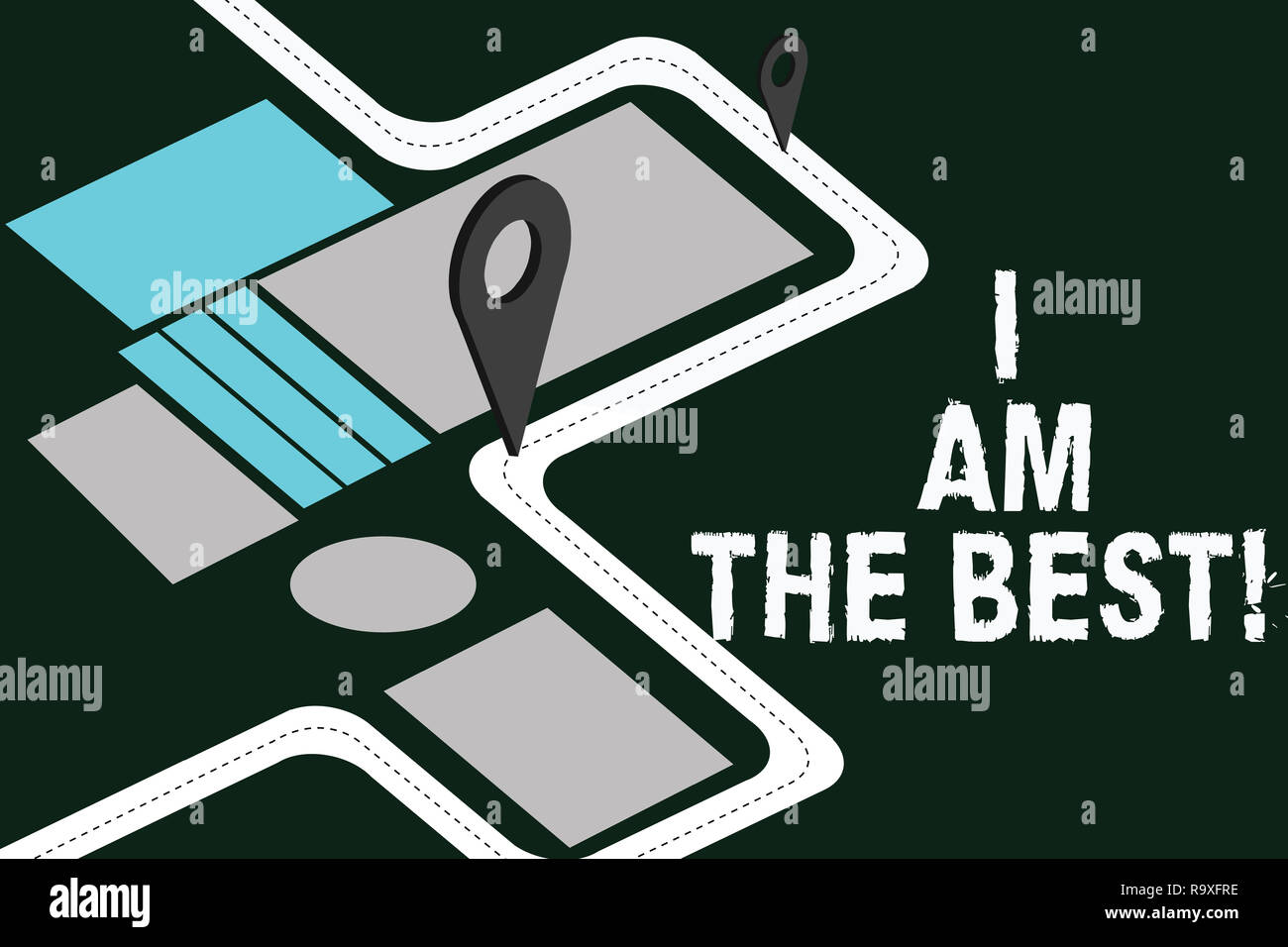 Writing note showing I Am The Best. Business photo showcasing Doing ...