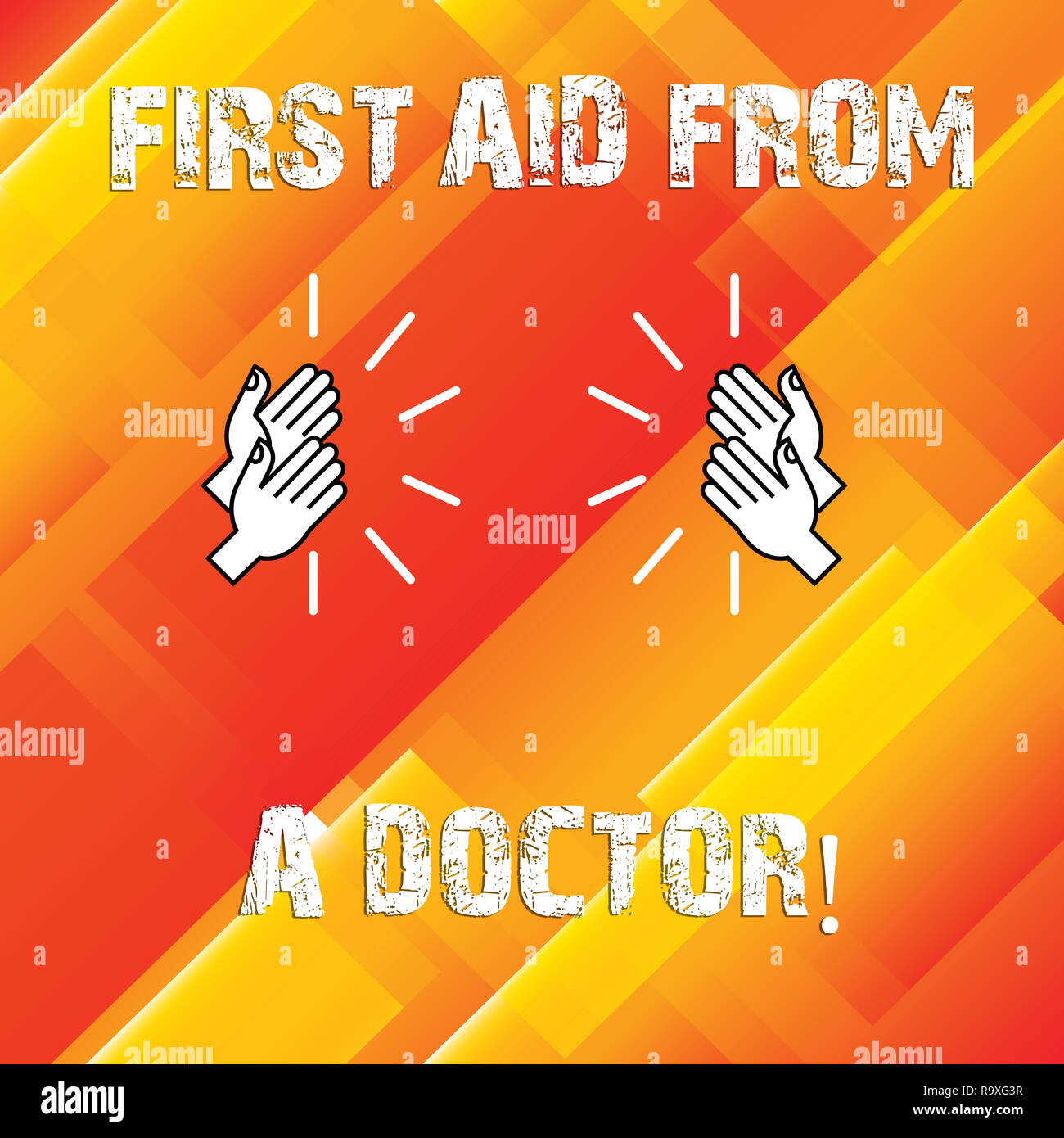 Writing note showing First Aid From A Doctor. Business photo showcasing ...