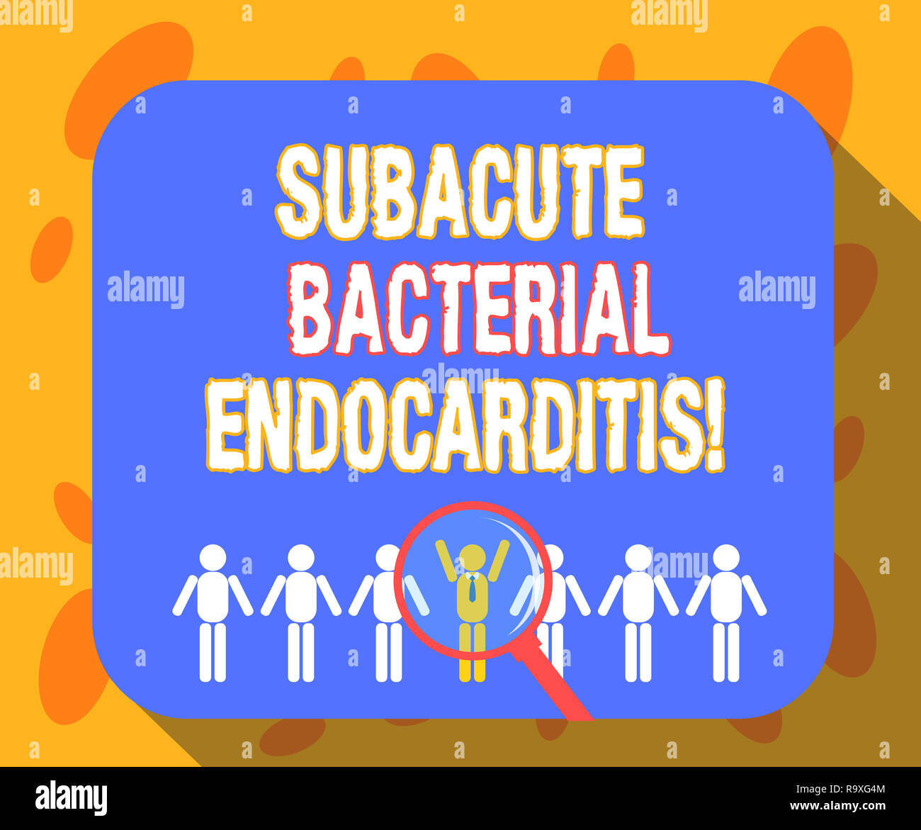 Writing note showing Subacute Bacterial Endocarditis. Business photo ...