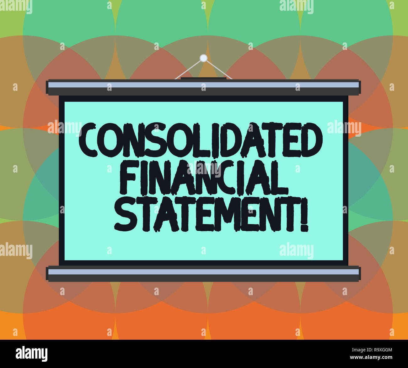 Word writing text Consolidated Financial Statement. Business concept ...