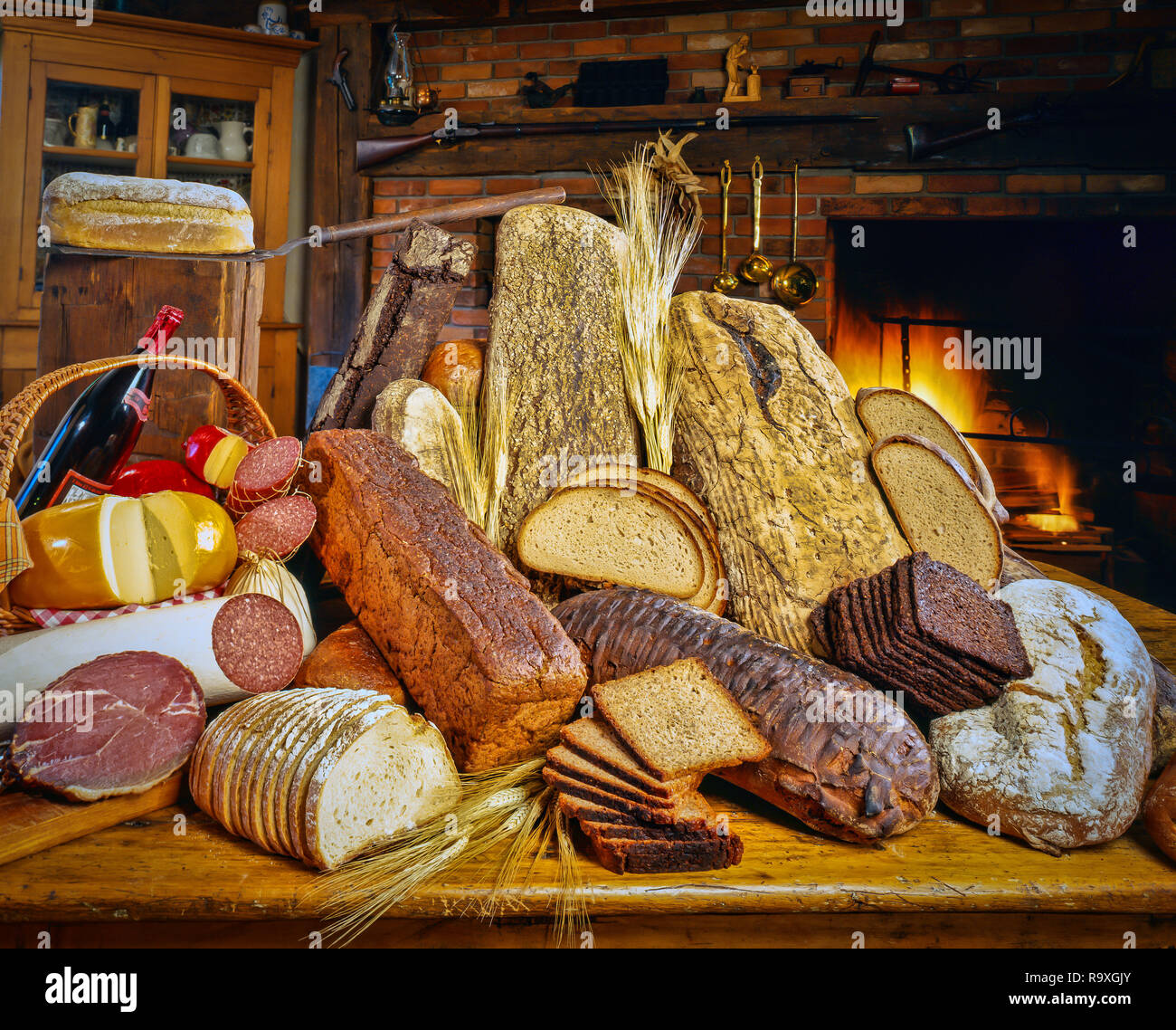 Commercial Advertising for bread, meats and cheese for German Bakery in ...