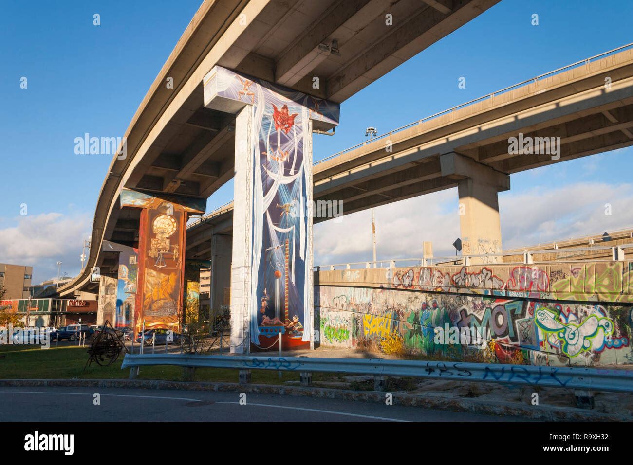 Decorative bridge piers Stock Photo - Alamy