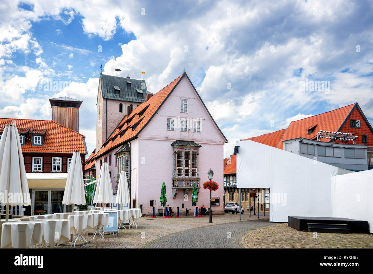 Bad Gandersheim, Historical city, Cathedral, Germany Stock Photo - Alamy