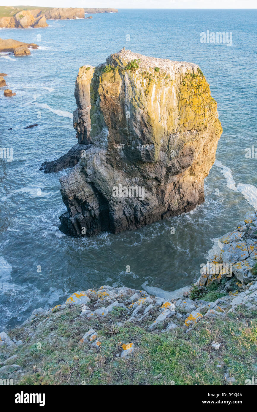 Stack Rocks, Castlemartin, Pembrokeshire, Wales Stock Photo - Alamy