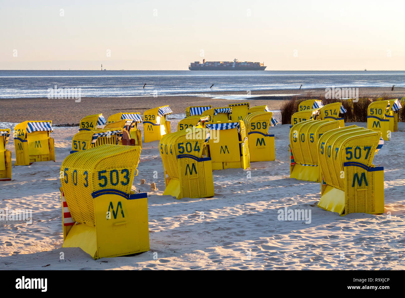 Beach, Cuxhaven, Germany Stock Photo - Alamy