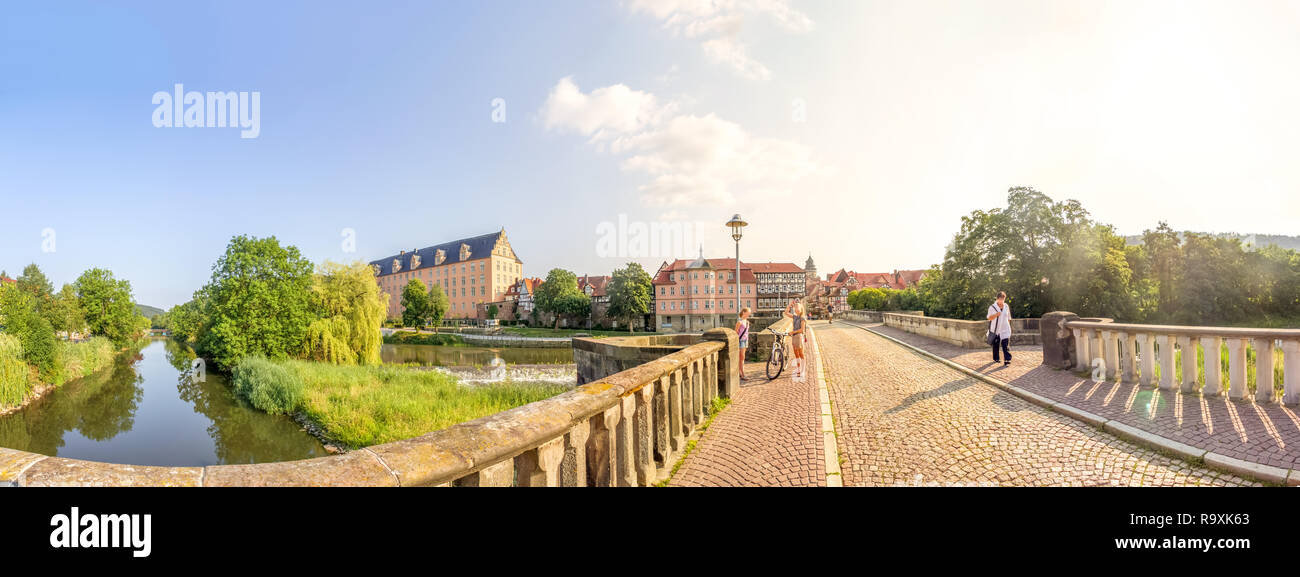 Welfen Castle, Hannoversch Muenden Stock Photo - Alamy
