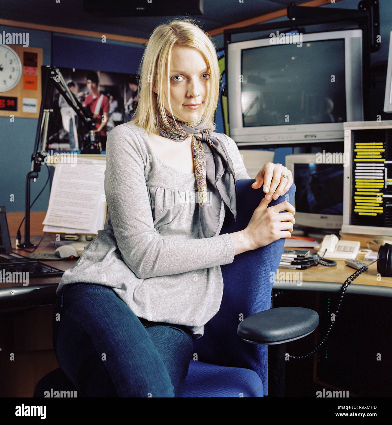 Television presenter and DJ Lauren Laverne photographed at the XFM ...