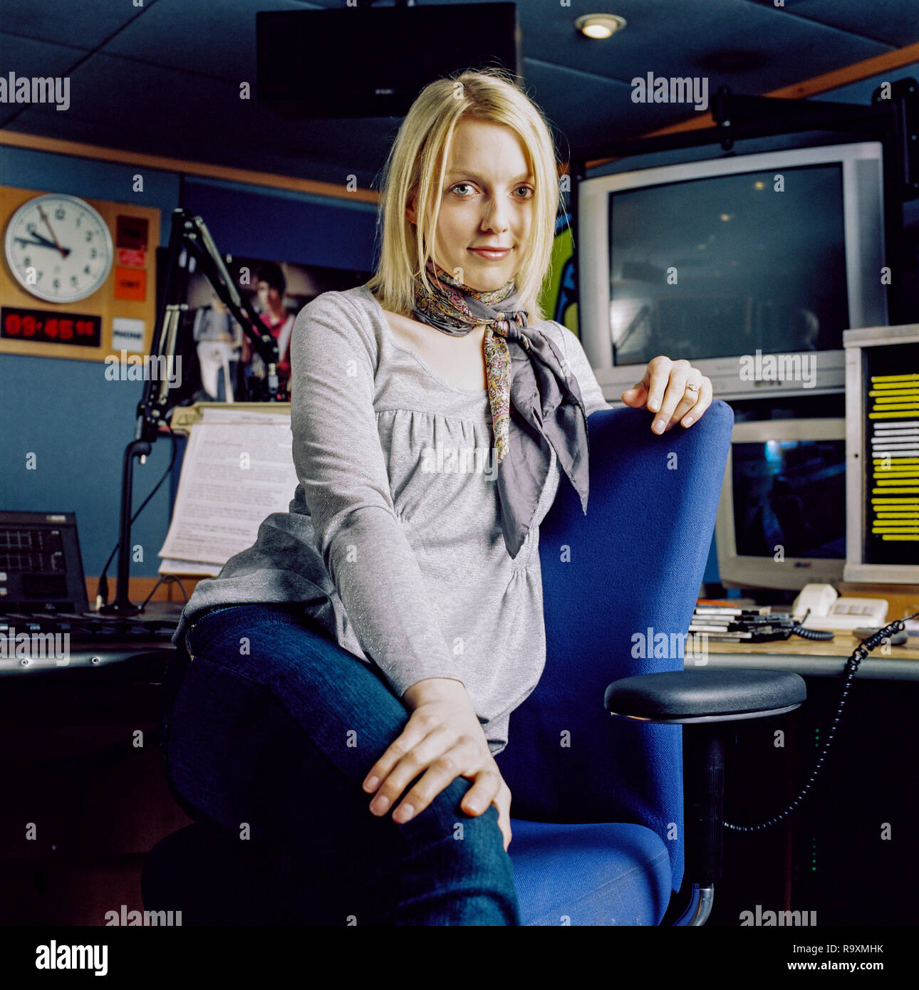 Television presenter and DJ Lauren Laverne photographed at the XFM ...