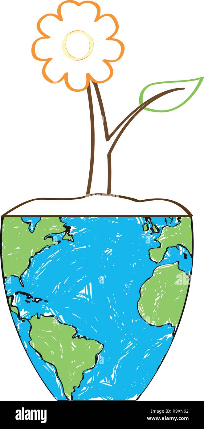 Earth day conceptual image Stock Vector Image & Art - Alamy